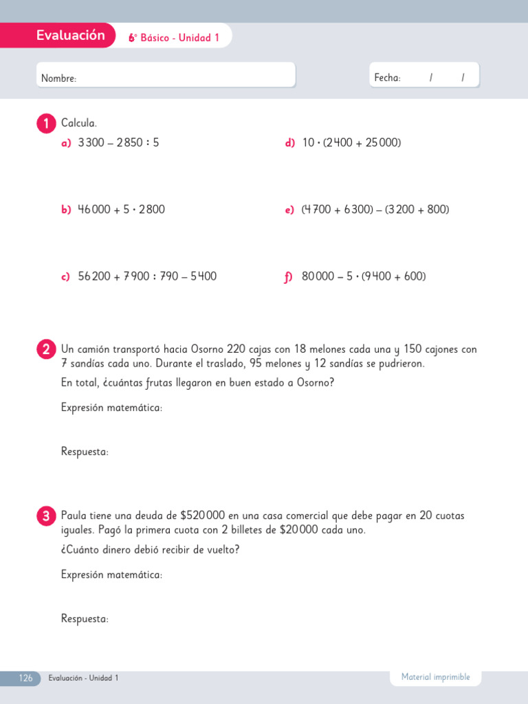 Material Imprimible Sextos B-Sicos | PDF