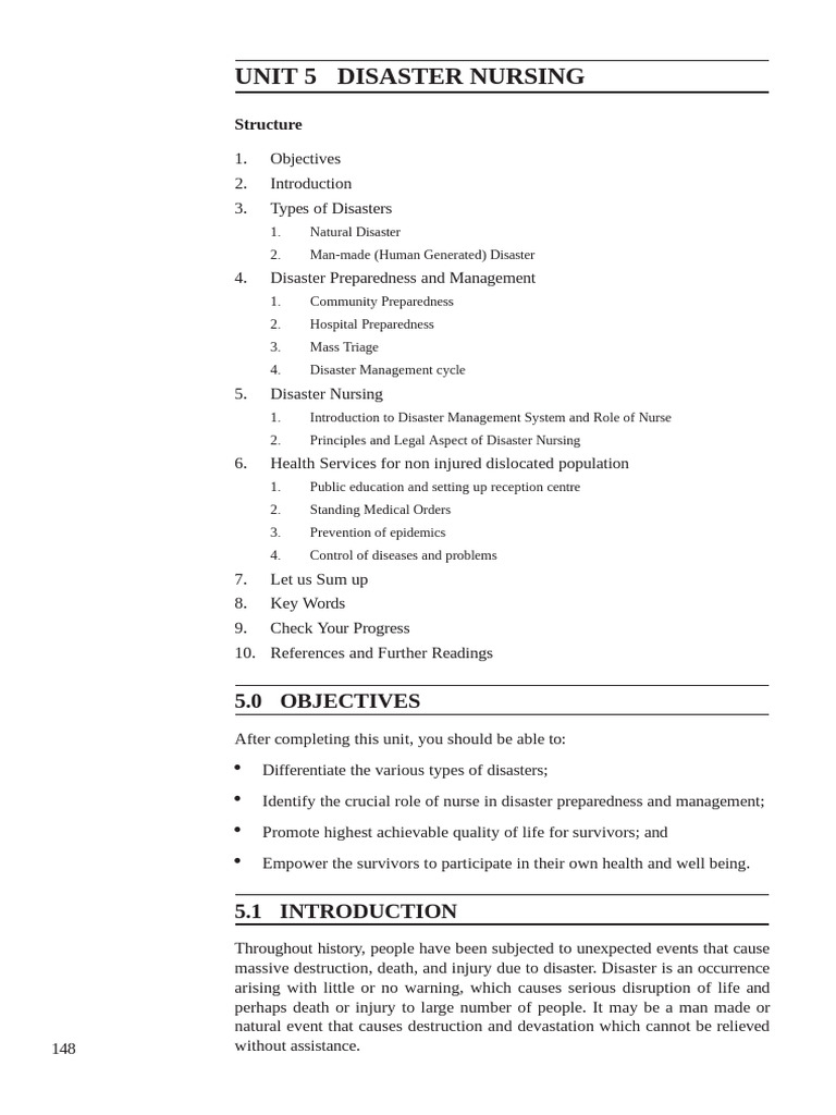 Disaster Nursing: Preparedness & Management | PDF | Emergency ...