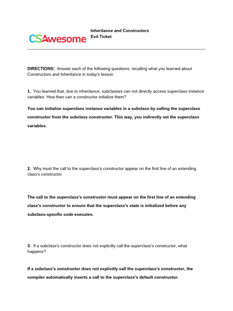 Unit 9 Lesson 2 Exit Ticket | PDF