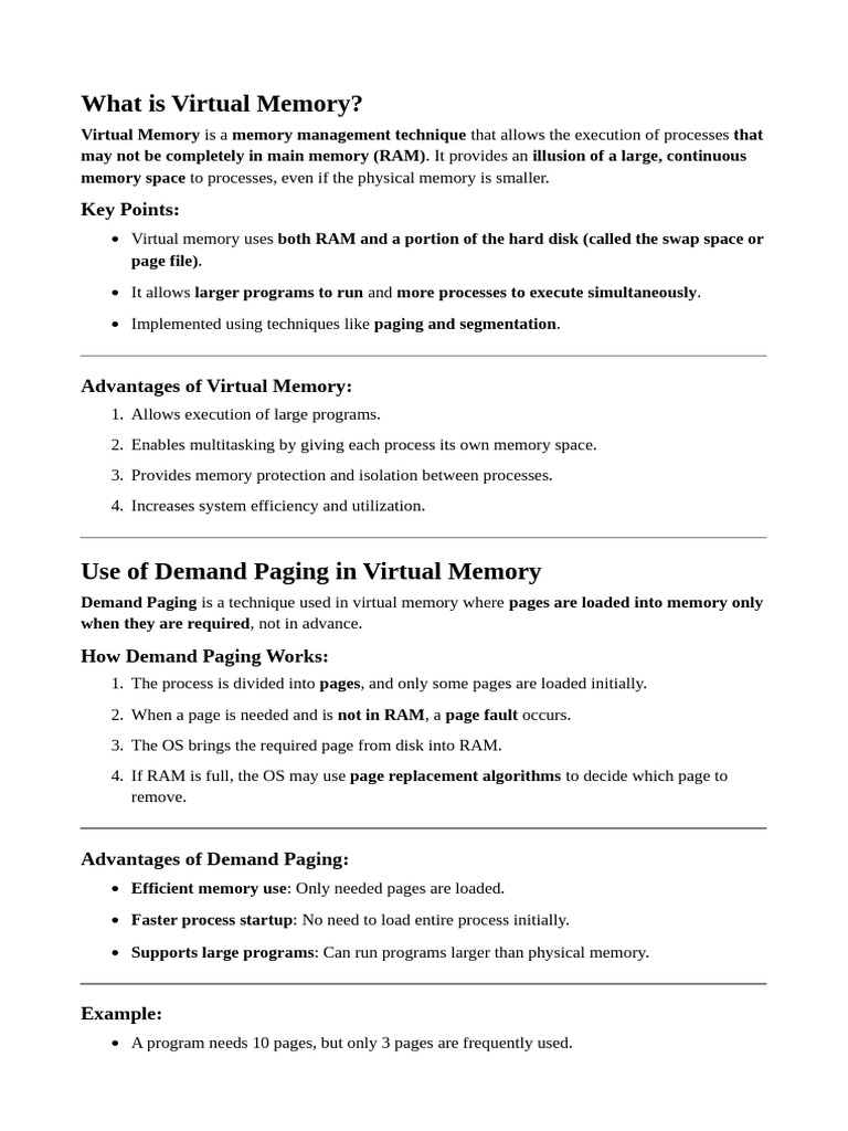 Virtual Memory | PDF