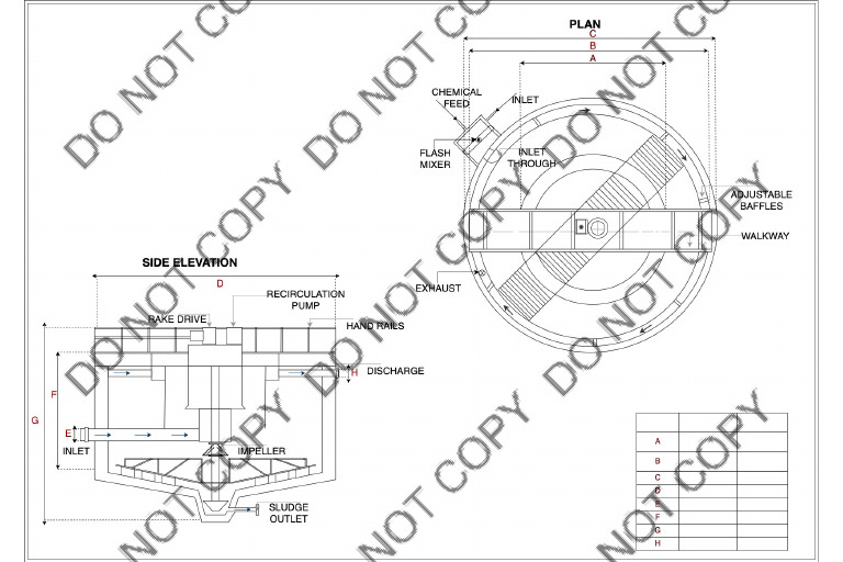 Mech Drawing - Clarifier | PDF