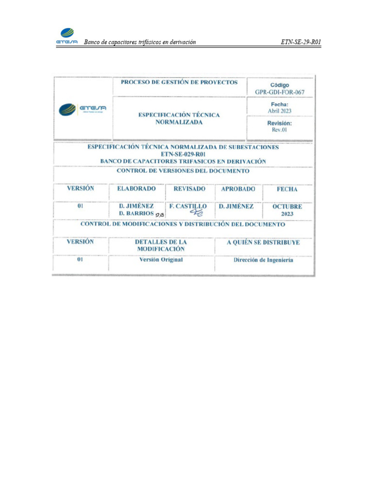 Etn Se 029 R01 | PDF | Fusible (Eléctrico) | Aislador (Electricidad)