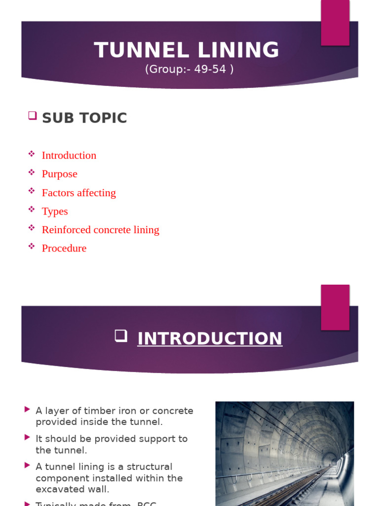 Tunnel Lining (49 54) | PDF