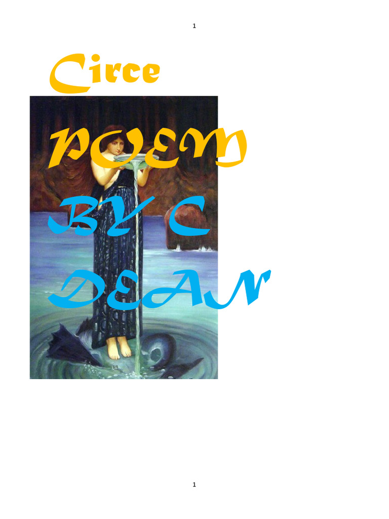 Circe: An Erotic Poem by C. Dean | PDF | Logos