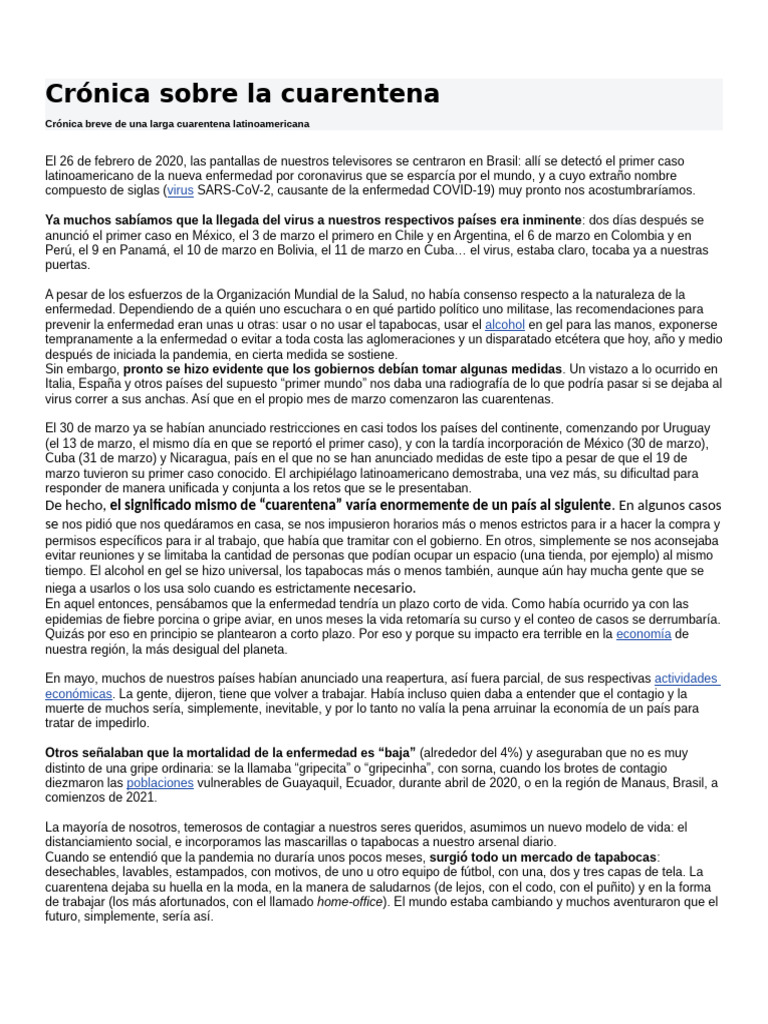 Ejemplo de Reportaje y Crónica | PDF | America latina