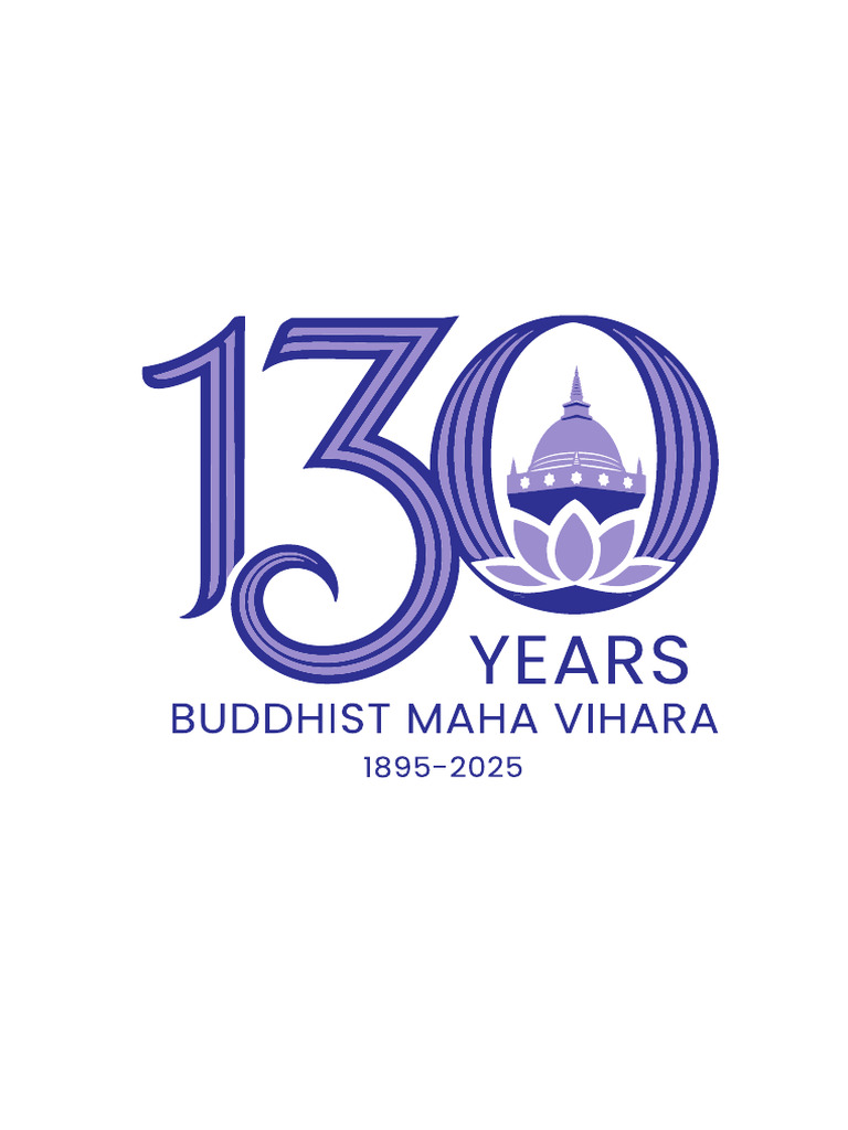 130yrs Logo Buddhist Maha Vihara | PDF