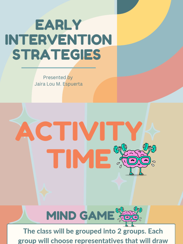 Early Intervention Strategies for Learners | PDF | Autism | Learning