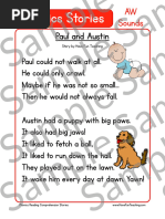 Free Phonics Reading Comprehension Aw Sounds | PDF | Learning Methods ...