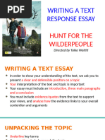 Resource Pack (Study Guide) For Hunt For The Wilderpeople | PDF