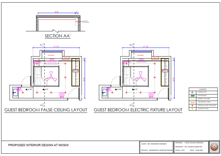 Guest Bed - False Ceiling Layout | PDF | Architectural Elements