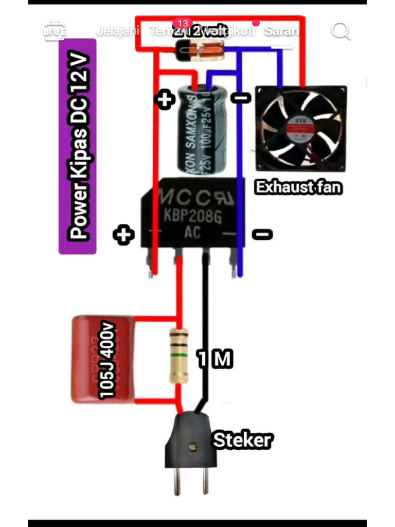 220 Volt AC Into 12 Volt DC No Trafo Step Down | PDF