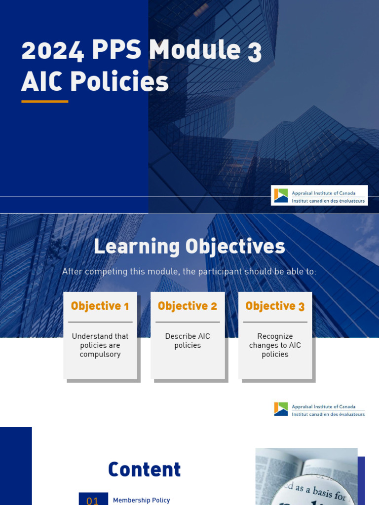 2024 Pps Module 3 Aic Policies Final | PDF | Real Estate Appraisal | Criminal Record