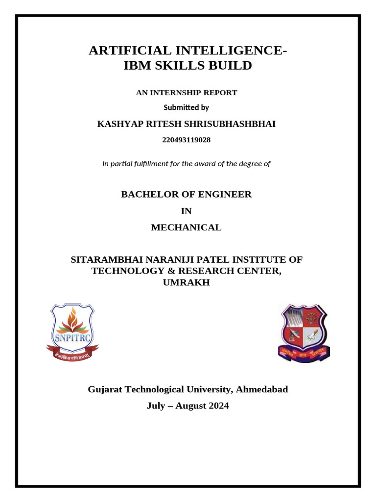 Artificial Intelligence - Ibm Skills Build | PDF | Artificial Intelligence | Intelligence (AI ...