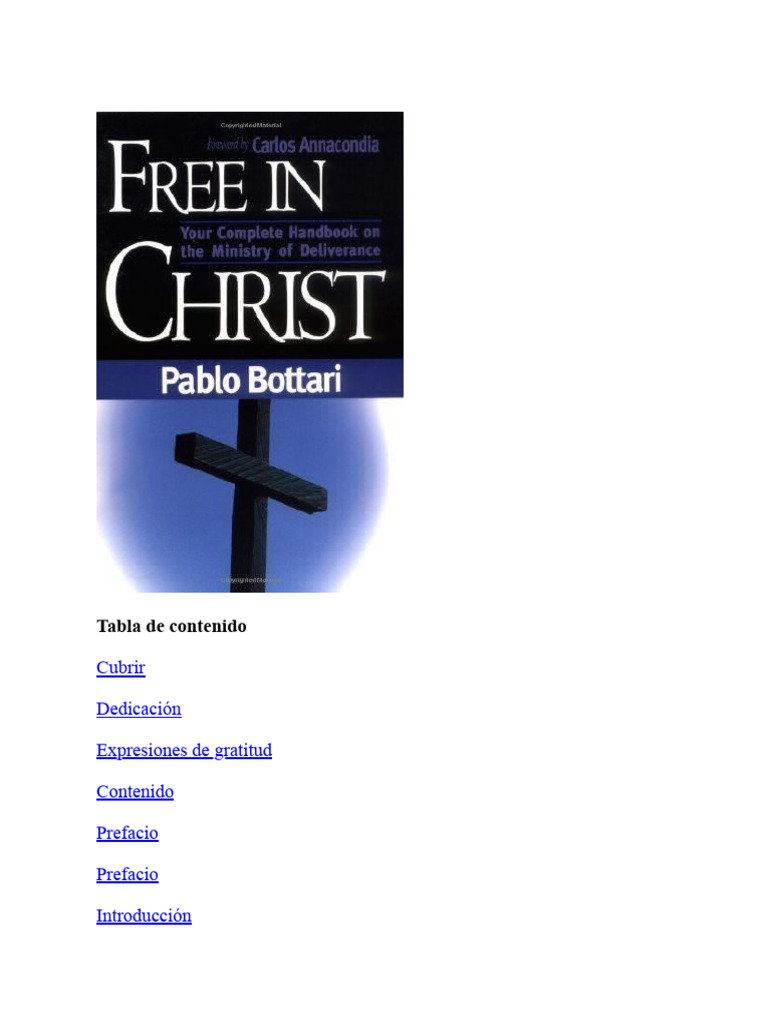 La Gracia para La Liberación Pro. Carlos Annacondia | PDF | Oración ...