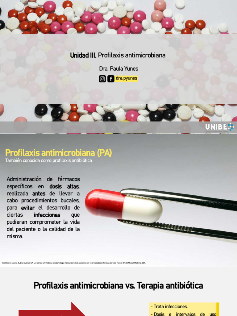 Profilaxis Antimicrobiana en Odontología | PDF | Odontología | Penicilina
