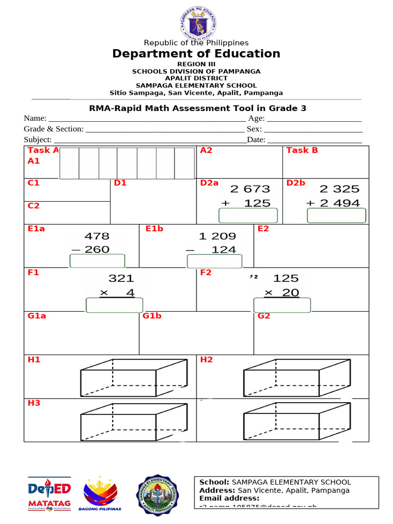 Rma Answer Sheet | PDF