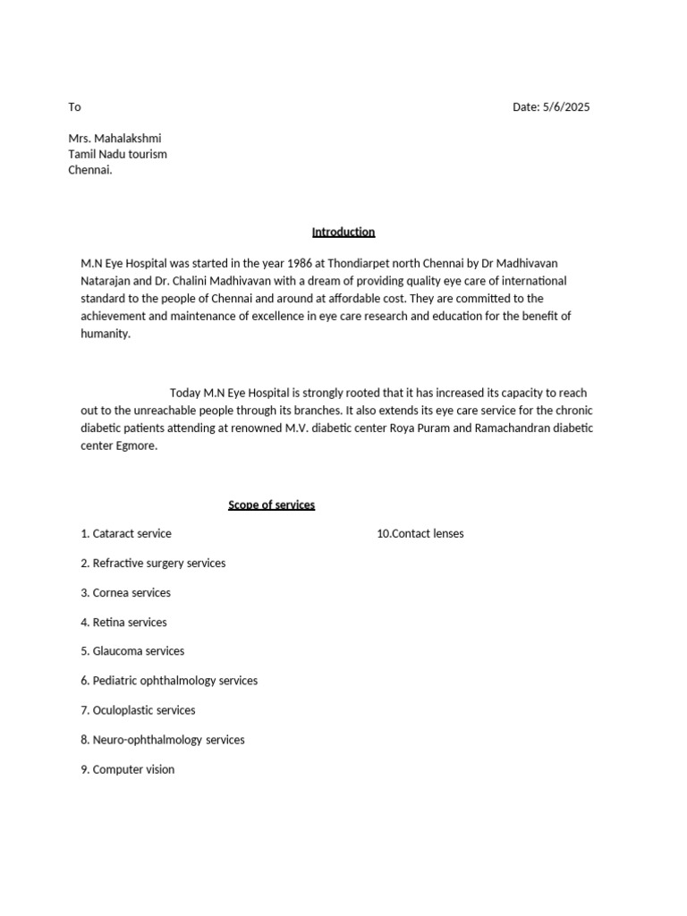 Camp Proposal | PDF | Optometry | Eye