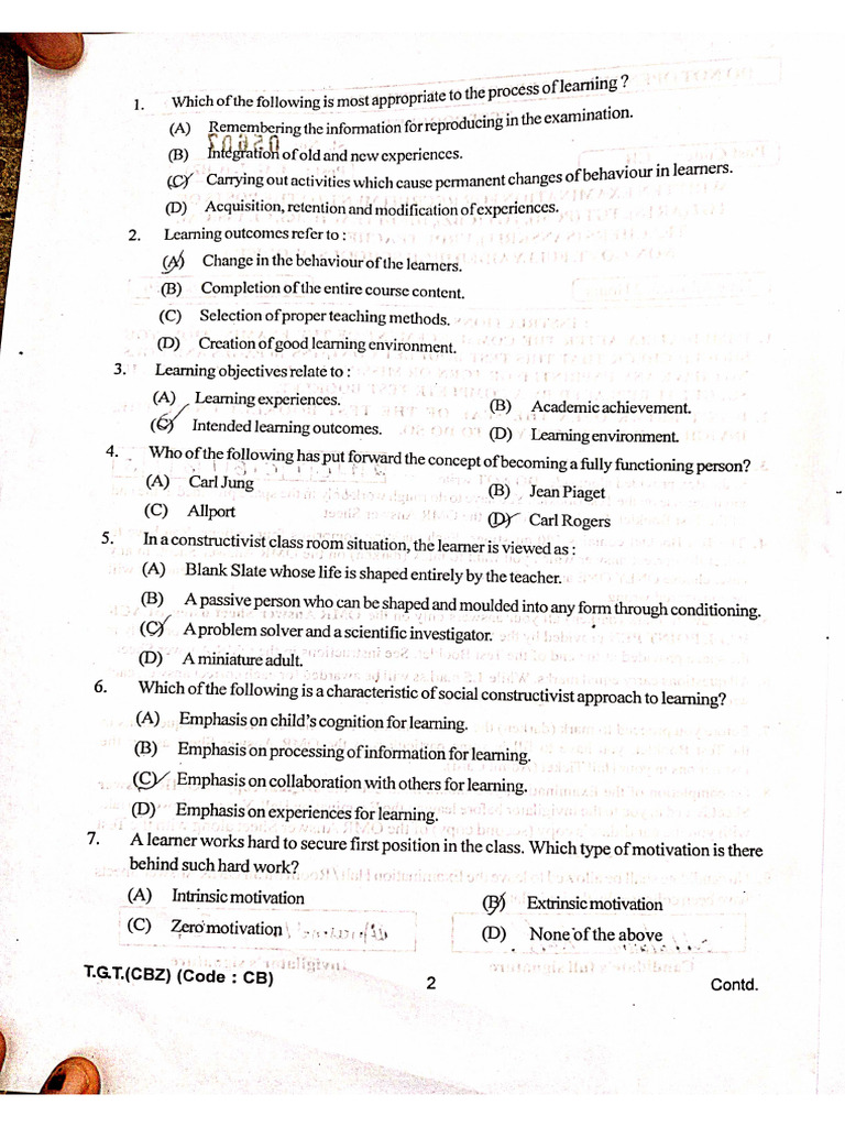SSB CBZ 2024 | PDF