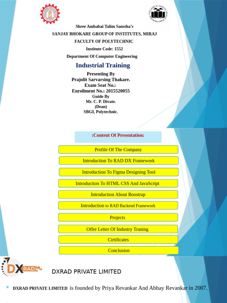 Final Industrial Training - PPT - (Ankush) | PDF | Bootstrap (Front End Framework) | Systems ...