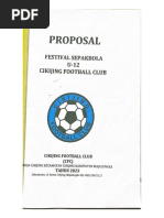 Contoh Proposal Turnamen Sepak Bola | PDF