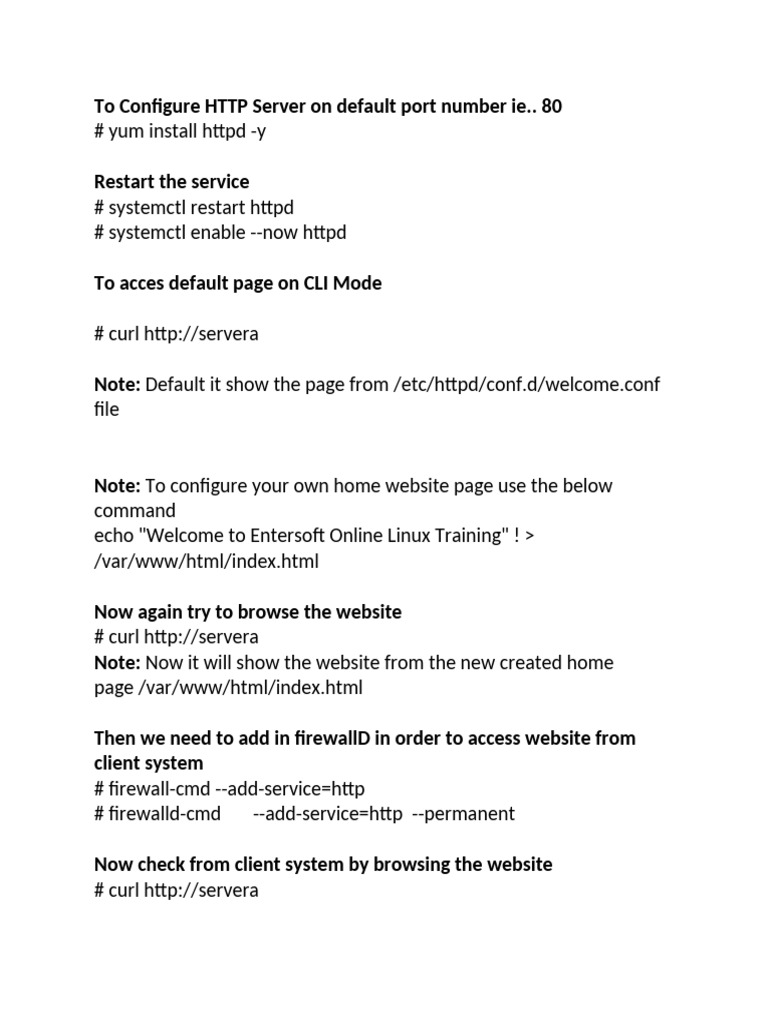 Selinux-Firewall & Apache Webserver Steps | PDF | Web Server | Internet & Web
