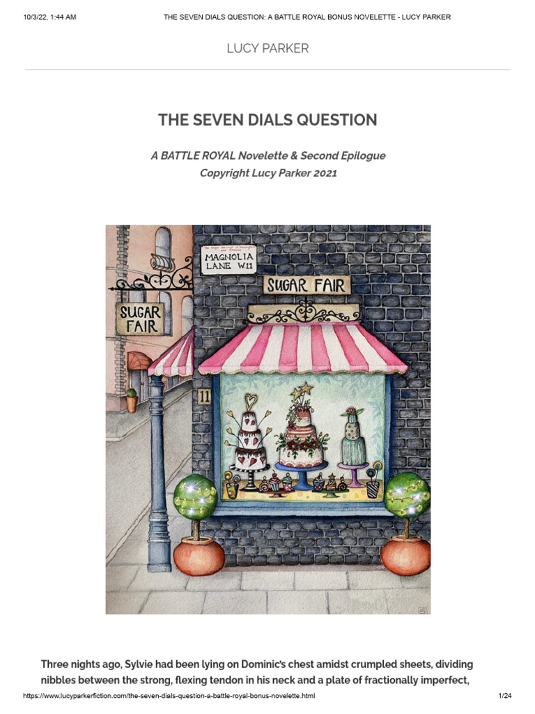 The Seven Dials Question Novelette | PDF