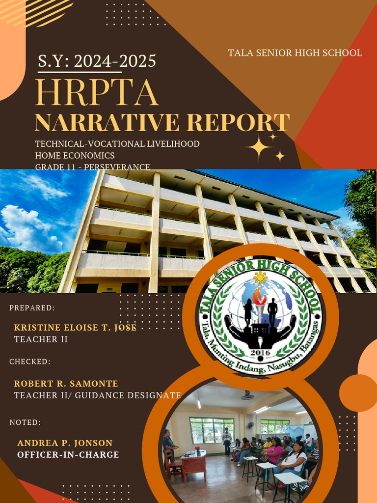 Narrative Report HRPTA 2ndsem 1stQ | PDF