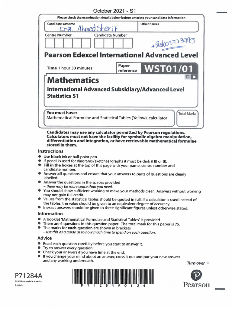 F 2021 Oct Solution Pdf