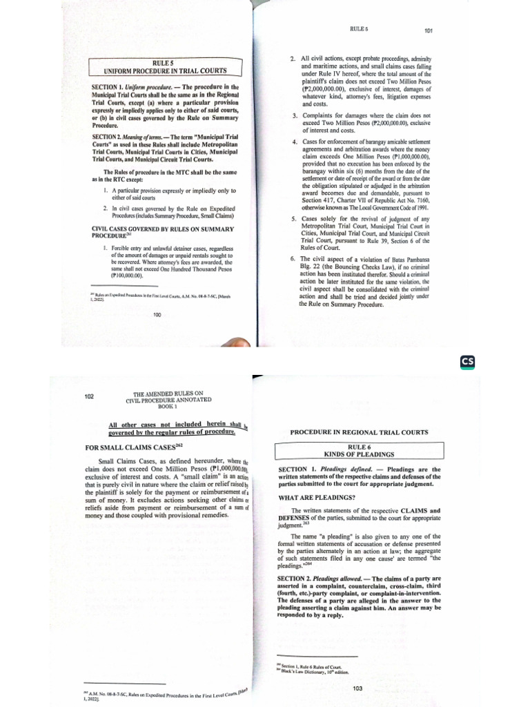 CivPro Udarbe Rule 5613 | PDF