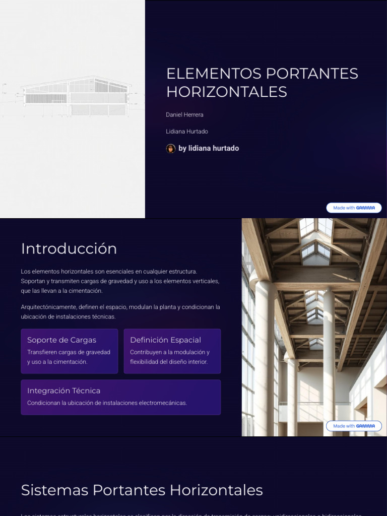 Elementos Portantes Horizontales en Estructuras | PDF | Viga ...