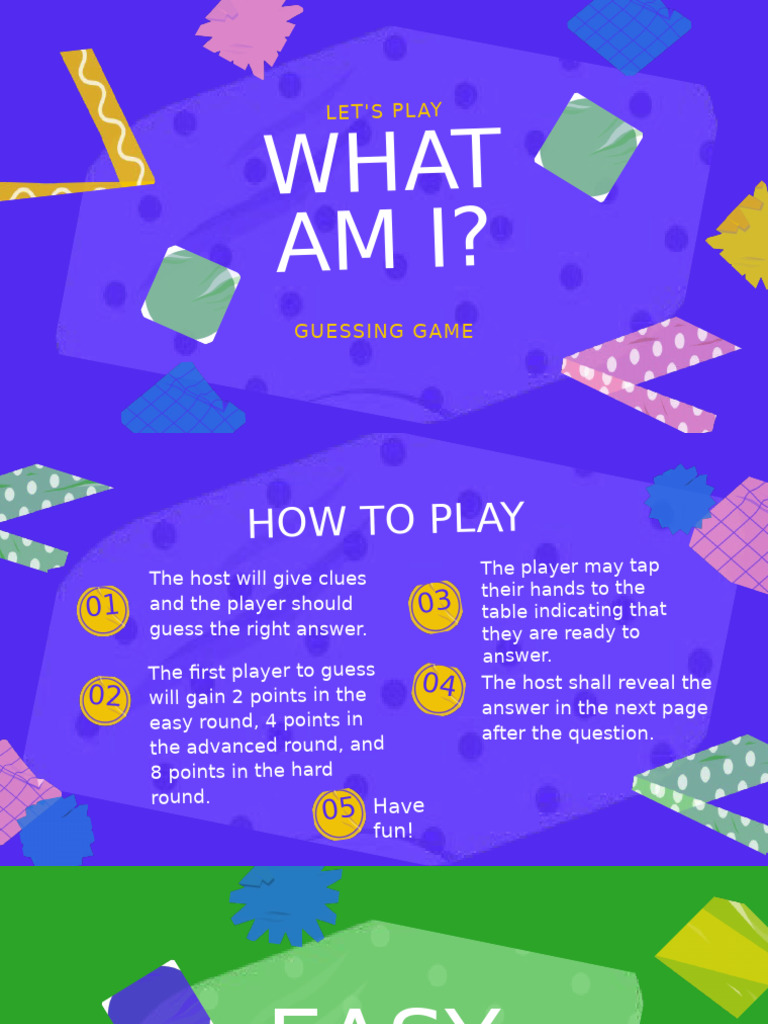 Guessing Game Fun Presentation | PDF