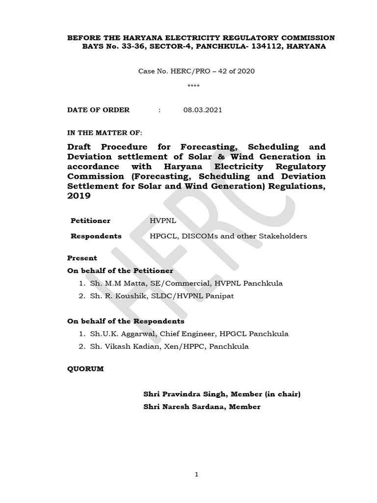 Approved Procedure of Solar DSM of HERC | PDF | Electrical Grid | Indemnity