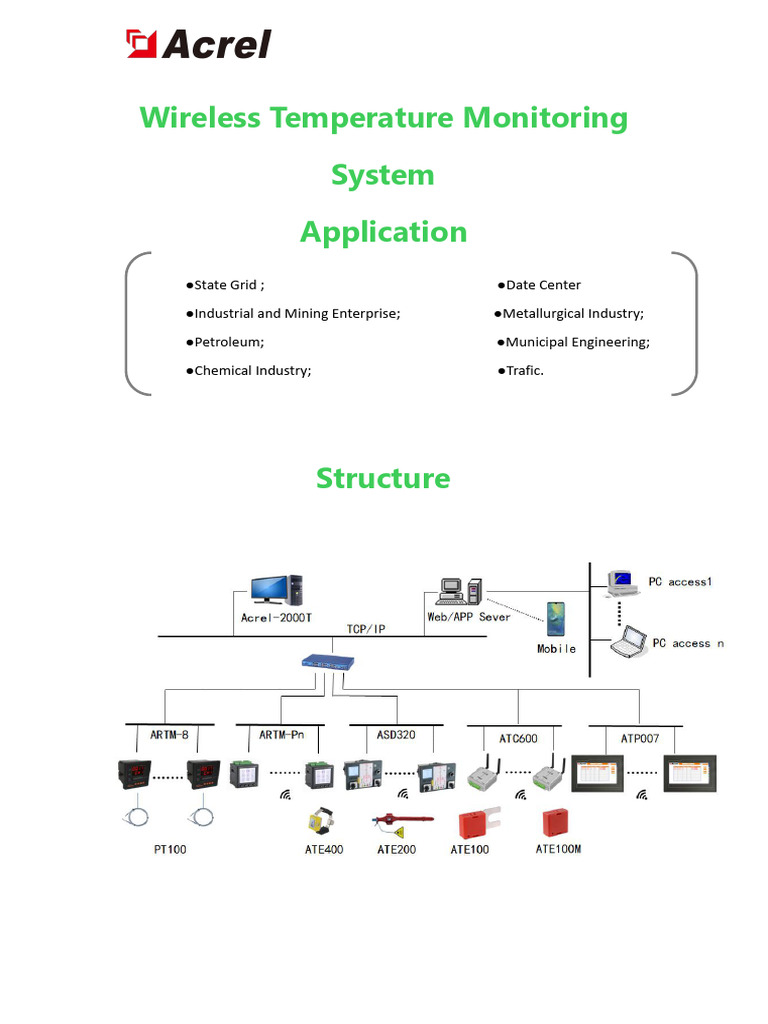 Wireless Temperature Monitoring System | PDF | Wireless | Power Supply