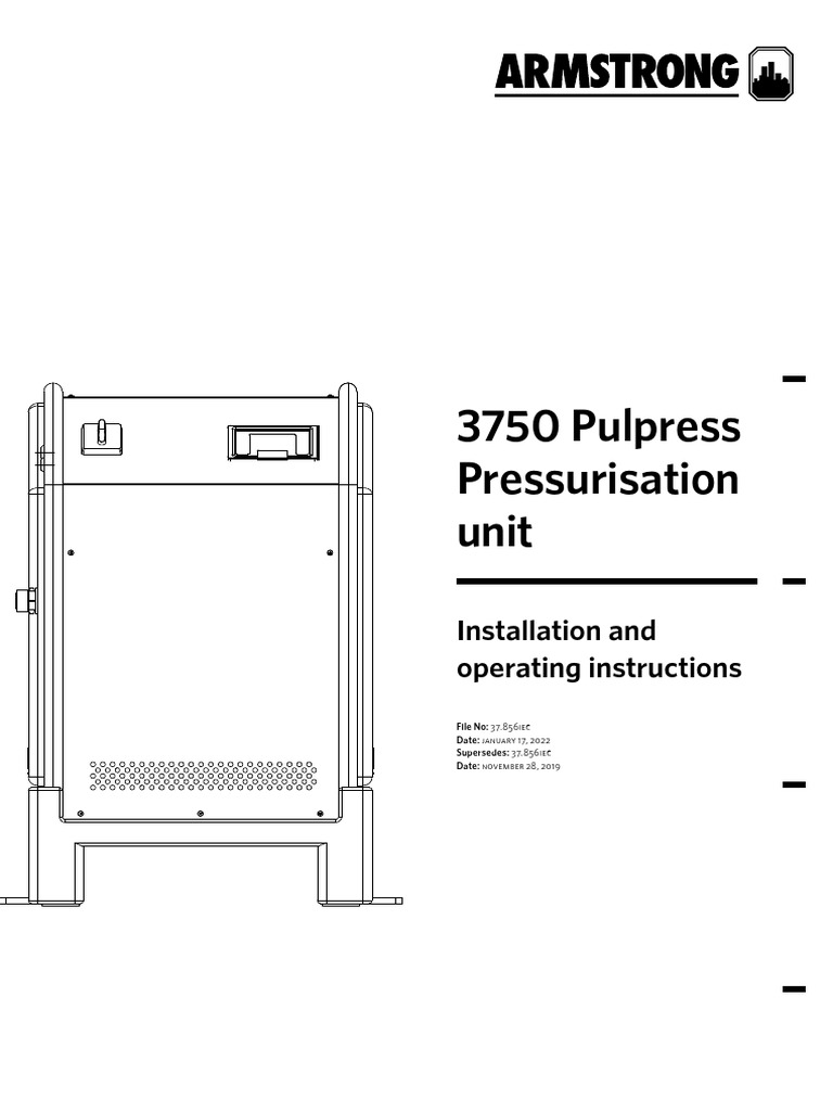 Armstrong 3750 Pulpress Guide | PDF | Mains Electricity | Valve