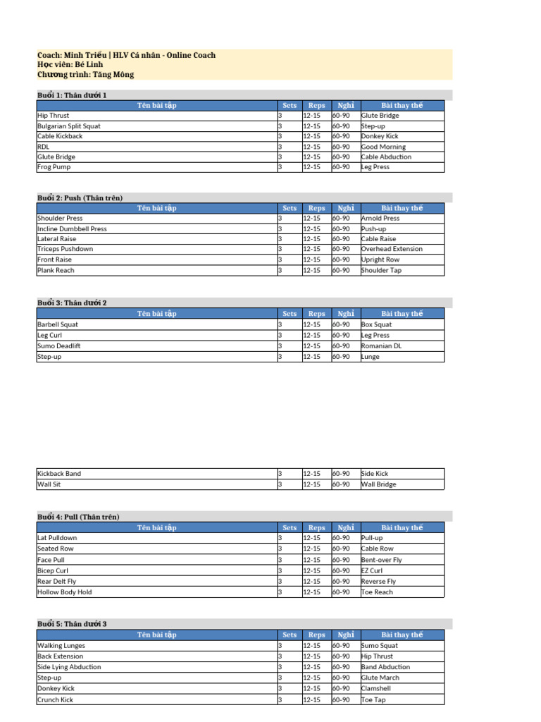 Lich Tap Tuan1 6bai Mong ThanTren | PDF