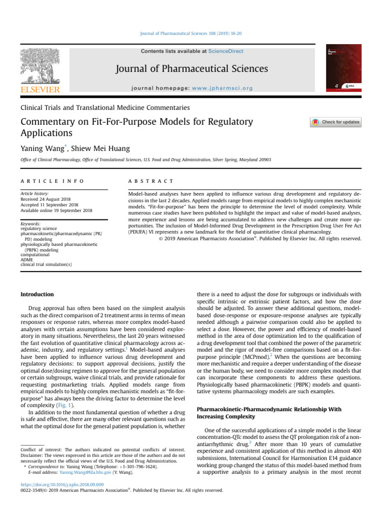 Journal of Pharmaceutical Sciences 108 (2019) 18-20 | PDF ...