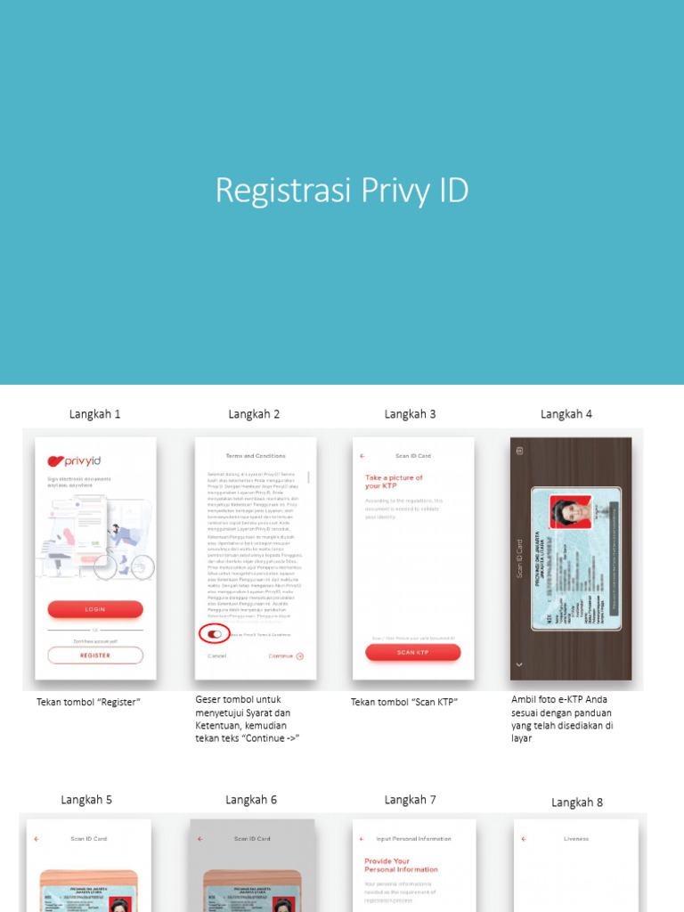 Panduan Registrasi & Tanda Tangan Privy ID-1 | PDF