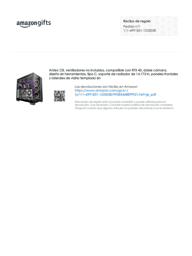 Amazon Gift Receipt | PDF