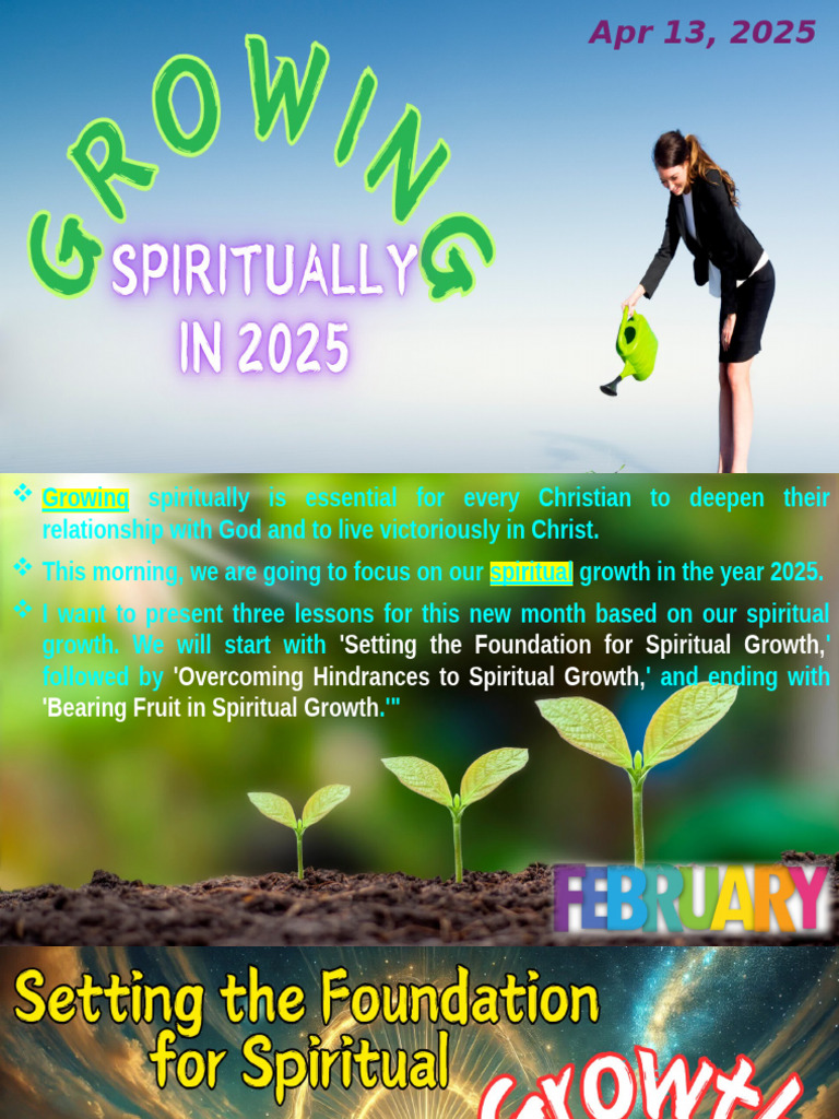 2025 Spiritual Growth Guide for Christians | PDF | Prayer | Confession ...