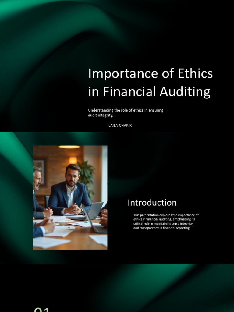 Importance of Ethics in Financial Auditing | PDF