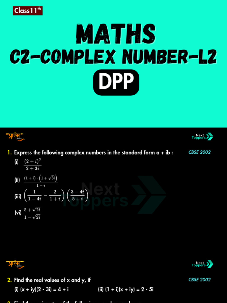 DPP L2 | PDF