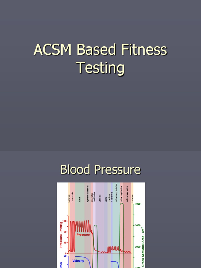 ACSM Testing | PDF | Blood Pressure | Density
