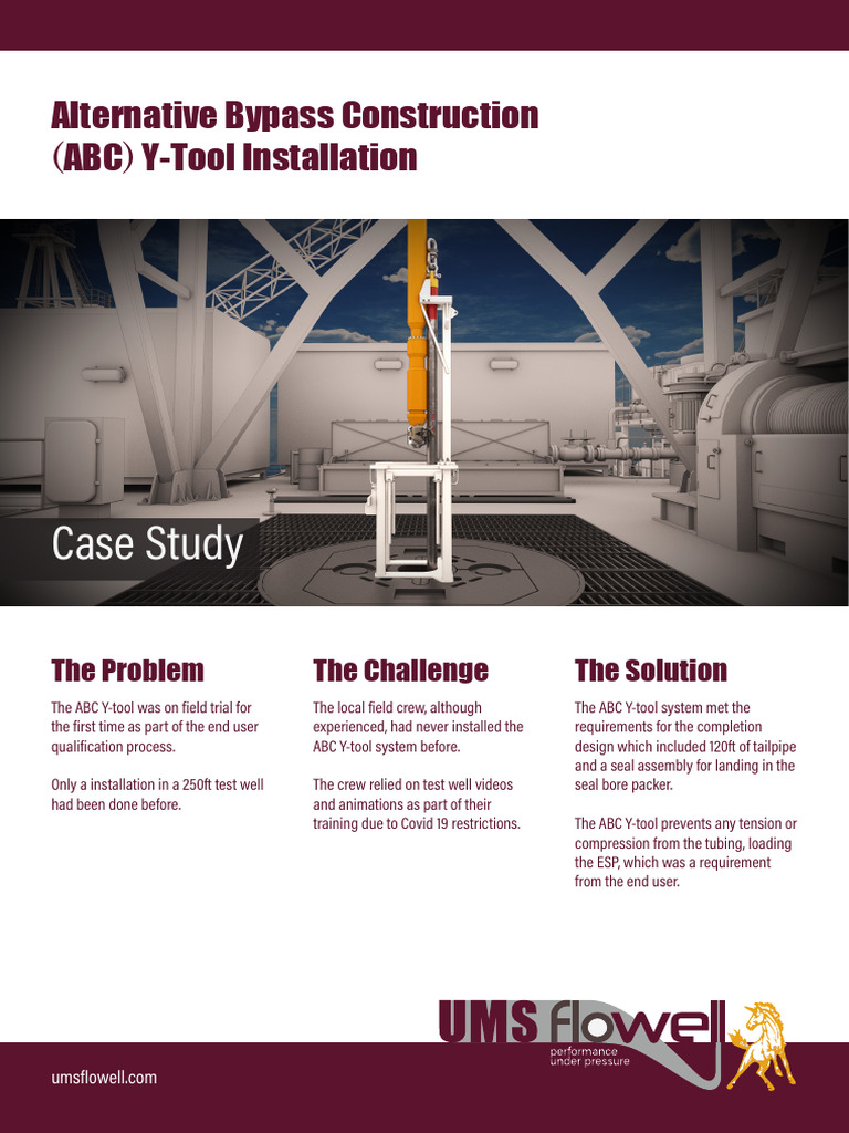 ABC Y-Tool Installation Case Study | PDF | Pump | Manufactured Goods