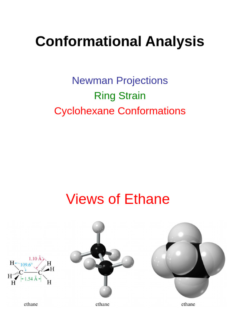 Stereochemistry Conformational Analysis | PDF | Conformational Isomerism | Chemistry