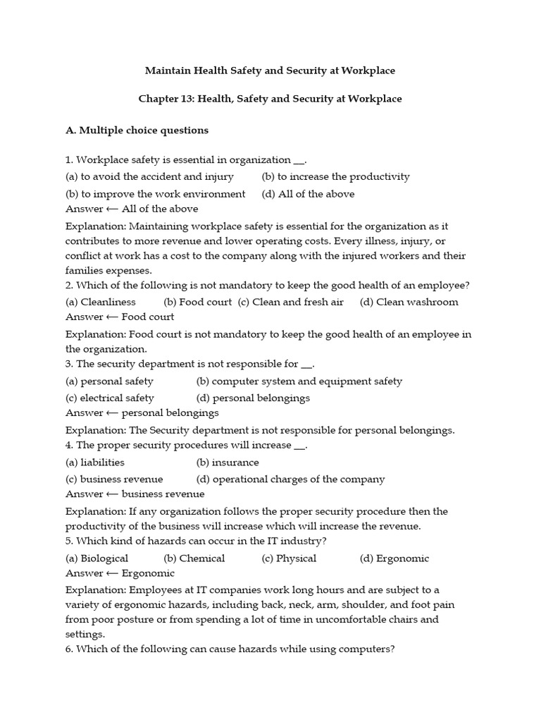 Information Technology-Part B - Unit 4 | PDF | Hazards | Occupational Safety And Health