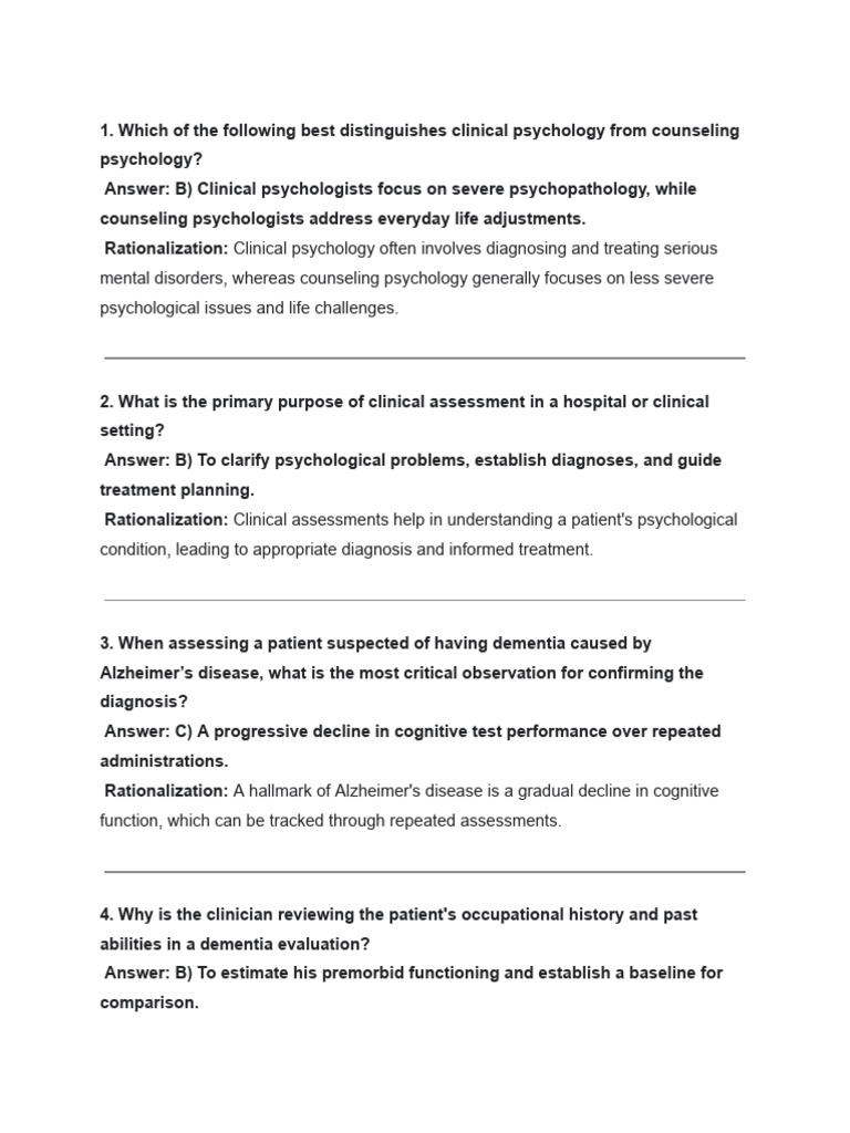 For Flash Card Clinical and Counseling Drills | PDF | Clinical ...