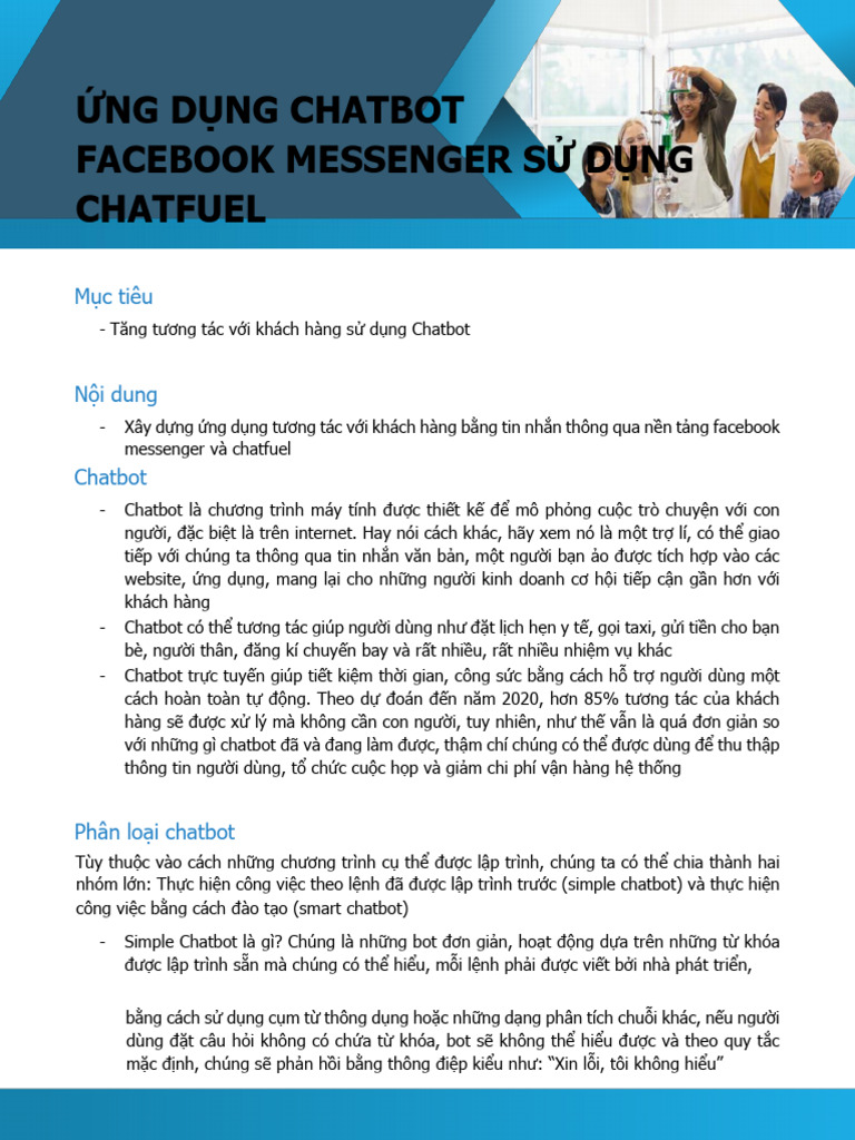 Lab 7 Ung Dung Chatbot | PDF