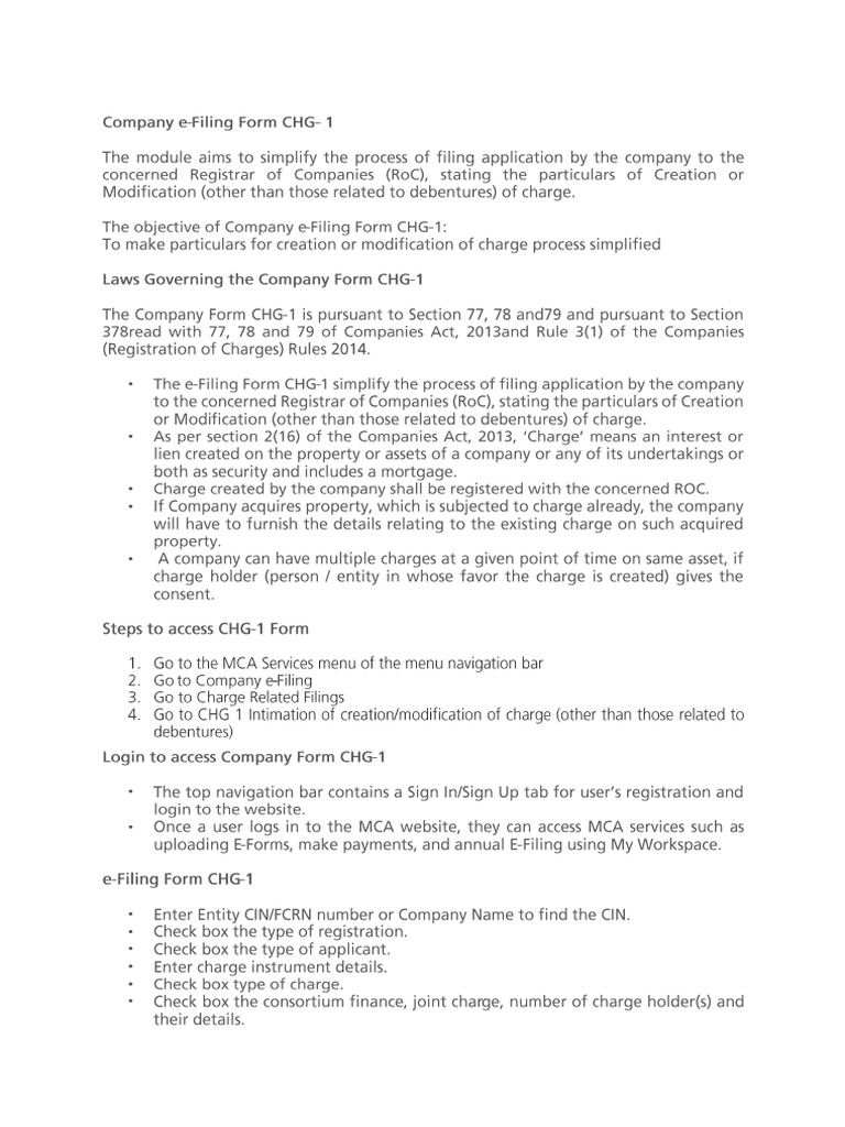 CHG 1 Video Transcript | PDF