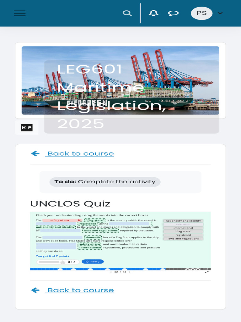 Unclos Quiz Nmit Moodle | PDF