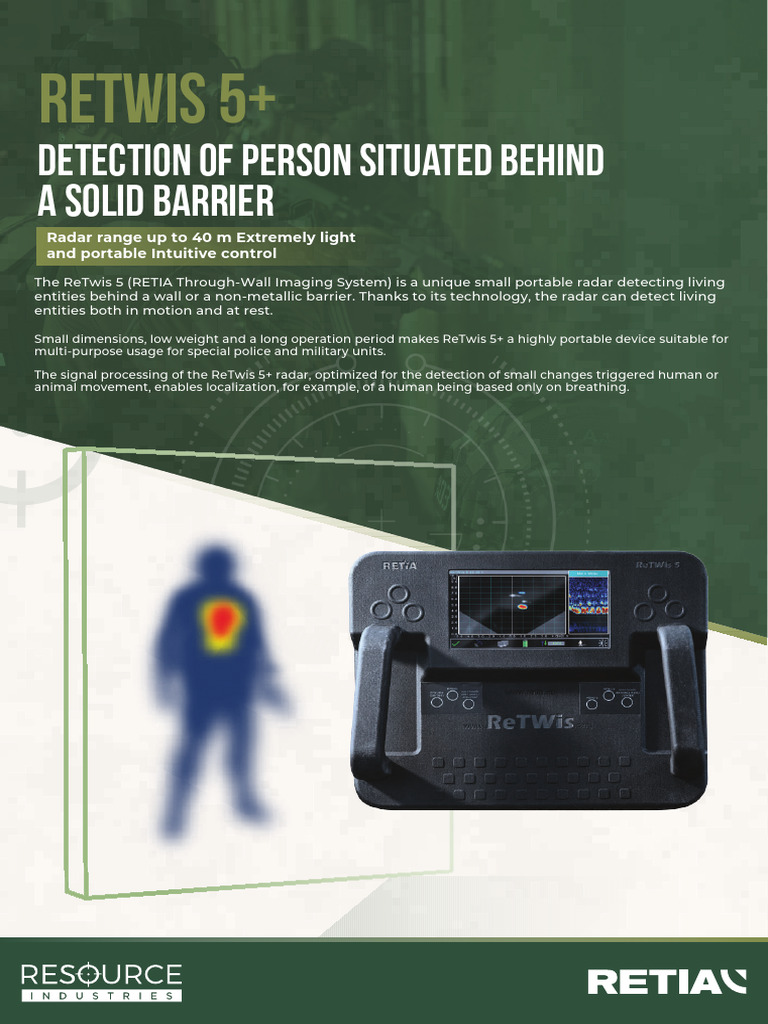 ReTwis 5+: Advanced Through-Wall Radar | PDF | Radar | Ultra Wideband